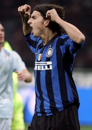 Swedish Zlatan Ibrahimovic Inter Milan Jubilates Editorial Stock Photo ...