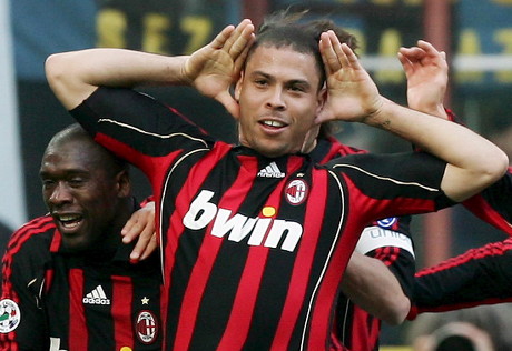 Brazilian Ronaldo Ac Milan Celebrates After Editorial Stock Photo ...