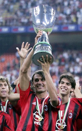 Milans Captain Paolo Maldini C Lifts Editorial Stock Photo - Stock ...