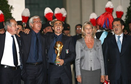 Italian Captain Fabio Cannavaro C Holds Editorial Stock Photo - Stock ...