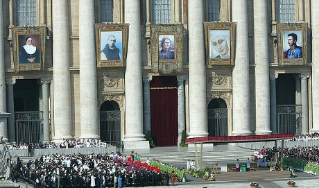 Tapestries Five People Beatified By Pope Editorial Stock Photo - Stock ...