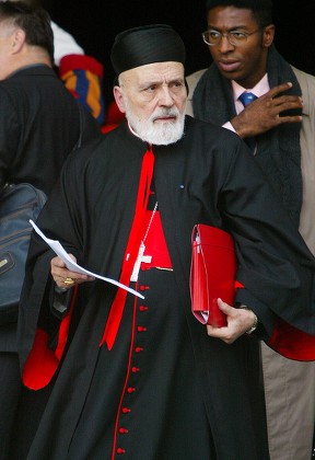 Cardinal Pierre Nasrallah Sfeir Lebanon Leaves Editorial Stock Photo ...