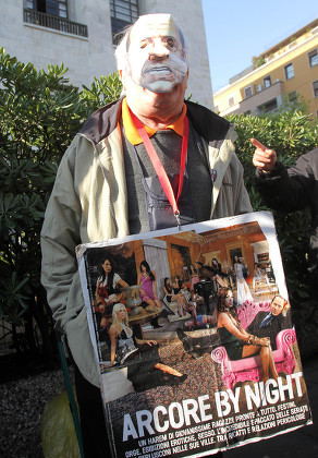 Former Partisan Wears Mask Silvio Berlusconi Editorial Stock Photo ...