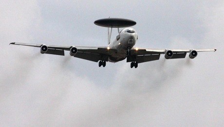 Nato Awacs Plane Returns Military Base Editorial Stock Photo - Stock ...