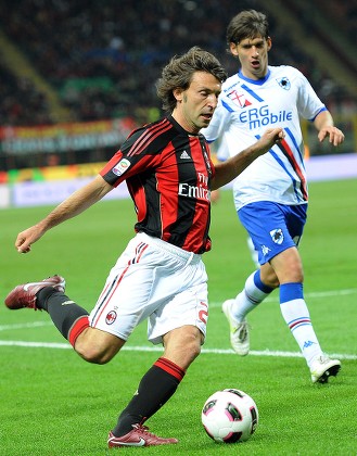 Ac Milan Midfielder Andrea Pirlo Action Editorial Stock Photo - Stock ...