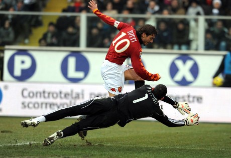 Captain Roma Francesco Totti Contrastated By Editorial Stock Photo ...