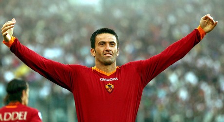 Christian Panucci Roma Celebrates After Scoring Editorial Stock Photo ...