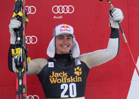 Erik Guay Canada Celebrates On Podium Editorial Stock Photo - Stock ...