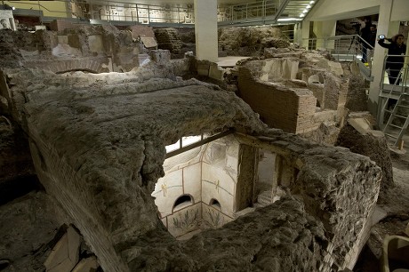 People Visit Roman Necropolis Via Triumphalis Editorial Stock Photo ...