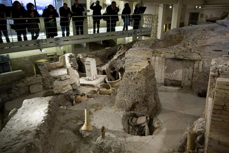 People Visit Roman Necropolis Via Triumphalis Editorial Stock Photo ...