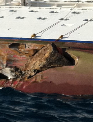Large Rock Embedded Hull Costa Concordia Editorial Stock Photo - Stock ...
