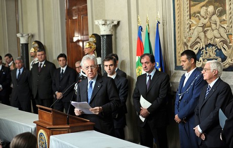 Newlyappointed Italian Prime Minister Mario Monti Editorial Stock Photo ...