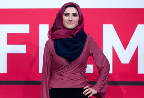 Actress Sara El Debuch Poses During Editorial Stock Photo - Stock Image ...