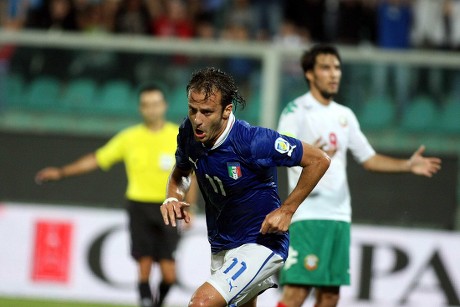 Italian Forward Alberto Gilardino Celebrates After Editorial Stock ...
