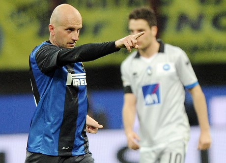 Inter Milan Forward Tommaso Rocchi Celebrates Editorial Stock Photo ...