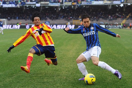 Inters Yuto Nagatomo R Vies Ball Editorial Stock Photo - Stock Image ...