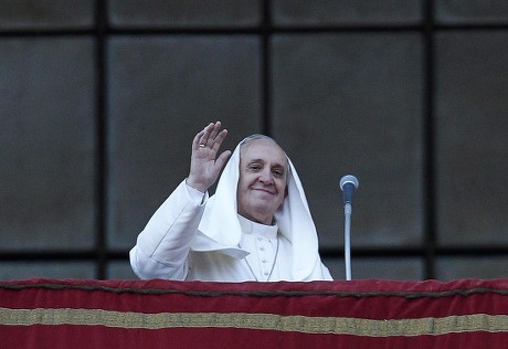 Breeze Catches Robe Pope Francis He Editorial Stock Photo - Stock Image ...