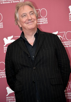 British Actor Alan Rickman Poses Photocall Editorial Stock Photo ...
