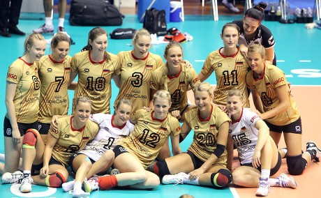 German Team Celebrates During Womens Volleyball Editorial Stock Photo ...