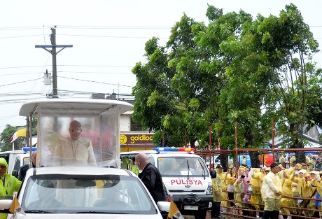 Pope Francis Arrives Cathedral Palo Palo Editorial Stock Photo - Stock ...