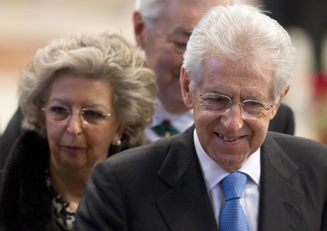 Italian Prime Minister Mario Monti His Editorial Stock Photo - Stock ...