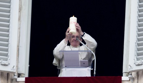 Pope Francis During Traditional Sunday Angelus Editorial Stock Photo ...