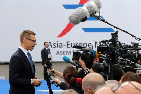 Lithuanian Prime Minister Algirdas Butkevicius Arrives Editorial Stock ...