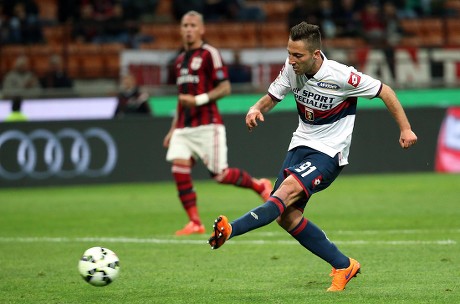 Genao Midfielder Andrea Bertolacci Scores During Editorial Stock Photo ...