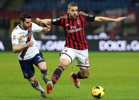 Milans Adel Taarabt R Bolognas Archimede Editorial Stock Photo - Stock ...