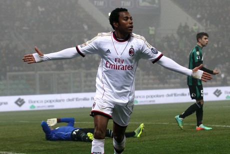 Brazilian Forward Ac Milan Robinho Celebrates Editorial Stock Photo ...