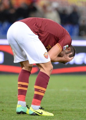 Kevin Strootman Roma Reacts During Italian Editorial Stock Photo ...