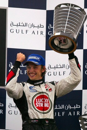 Third Placed Britains Jenson Button Barhonda Editorial Stock Photo ...