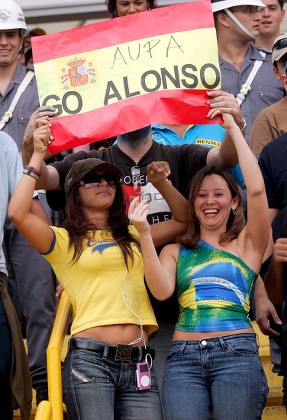 Female Fans Spanish Formula One Driver Editorial Stock Photo - Stock ...