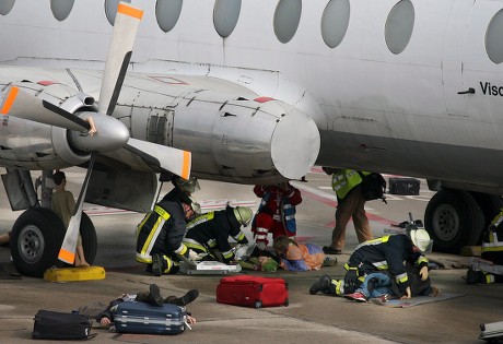 Emergency Services Recover Passengers Plane Part Editorial Stock Photo ...