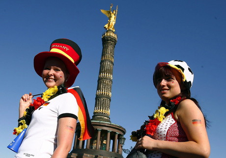 Two Female Supporters German Soccer Team Editorial Stock Photo - Stock ...