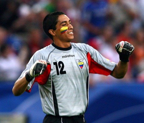 Goalkeeper Edwin Villafuerte Ecuador Celebrates After Editorial Stock ...