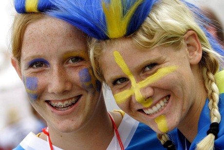 Swedish Fans Outside Stadium Prior Fifa Editorial Stock Photo - Stock ...