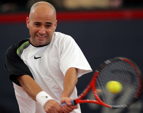 Us Tennis Player Andre Agassi Focuses Editorial Stock Photo - Stock ...