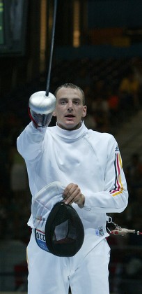 Germanys Daniel Strigel Salutes During Mens Editorial Stock Photo ...