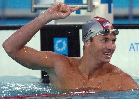 Us Swimmer Aaron Peirsol Jubilates After Editorial Stock Photo - Stock ...