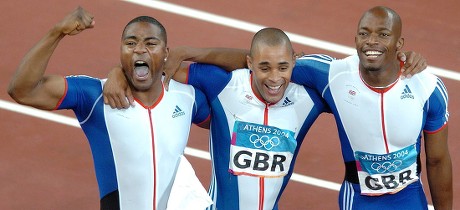 British Sprinters Jason Gardener Darren Campbell Editorial Stock Photo ...