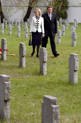 German Chancellor Gerhard Schroeder His Wife Editorial Stock Photo ...