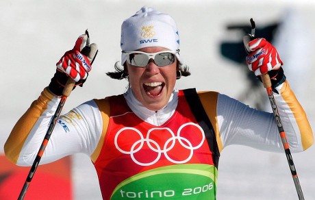Lina Andersson Sweden Celebrates After Crossing Editorial Stock Photo ...