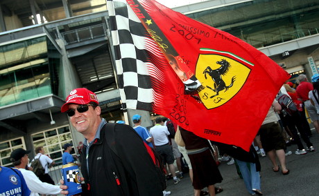 Us Ferrai Fan Ferrari Flag Indianapolis Editorial Stock Photo - Stock ...