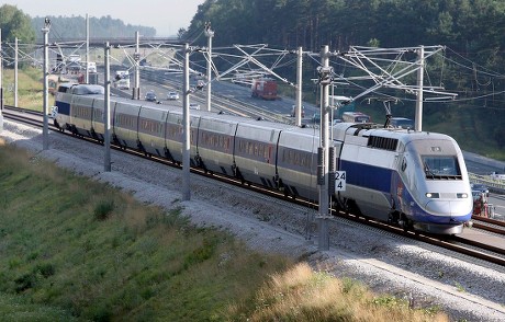 French Highspeed Train Tgv On Way Editorial Stock Photo - Stock Image ...