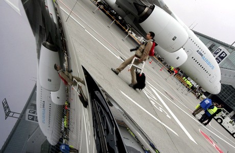 Airbus A380 Prototype Lis Reflected On Editorial Stock Photo - Stock ...