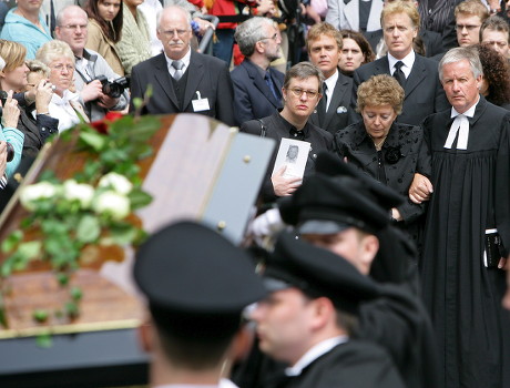Coffin Klausjuergen Wussow Carried Out Memorial Editorial Stock Photo ...