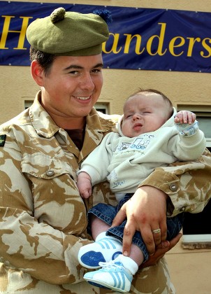 British Soldier Stephen Johnston Happily Holds Editorial Stock Photo ...