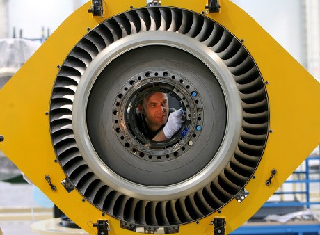 Jet Engine Mechanic Olaf Schmerbauch Checks Editorial Stock Photo ...