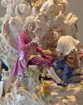 Picture Shows Porcelain Figure Group Invention Editorial Stock Photo ...
